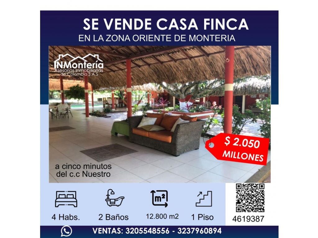 4 bedroom exclusive farmhouse for sale in Montería, Colombia ...